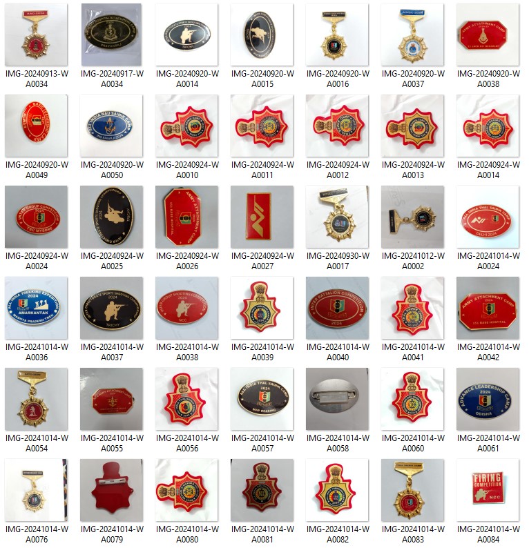 NCC camp badges, ncc tsc camp badge, ebsb camp ncc badge, ncc army att