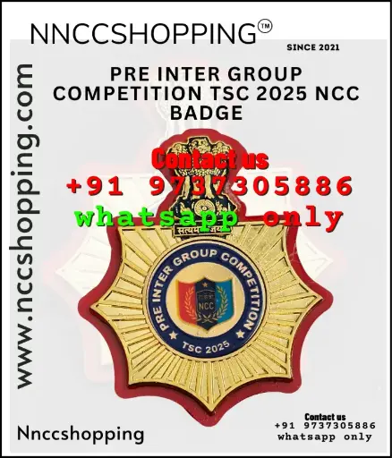Buy NCC Badge Online | Customized NCC Metal Badge Manufacturer